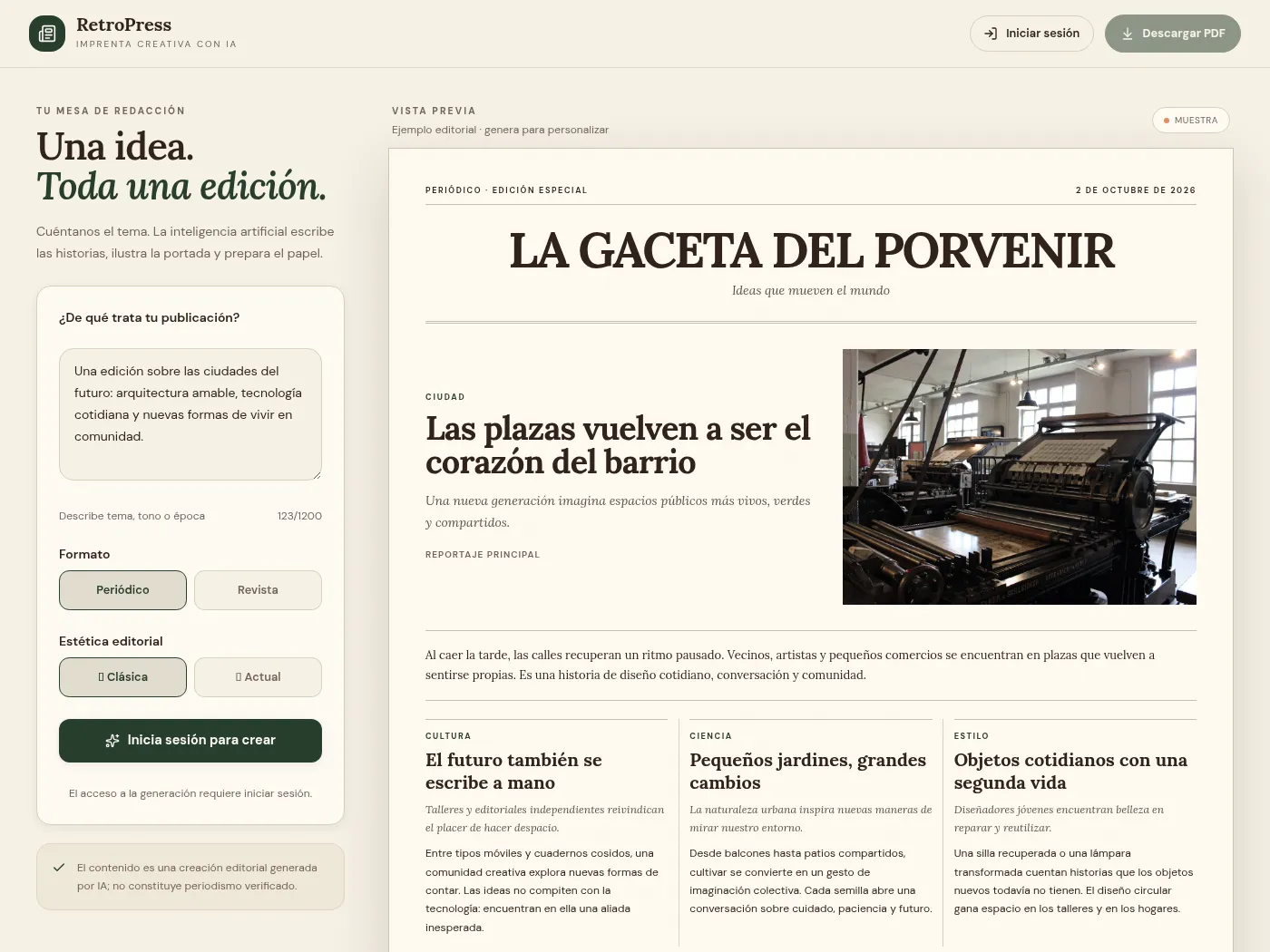 RetroPress AI Publisher