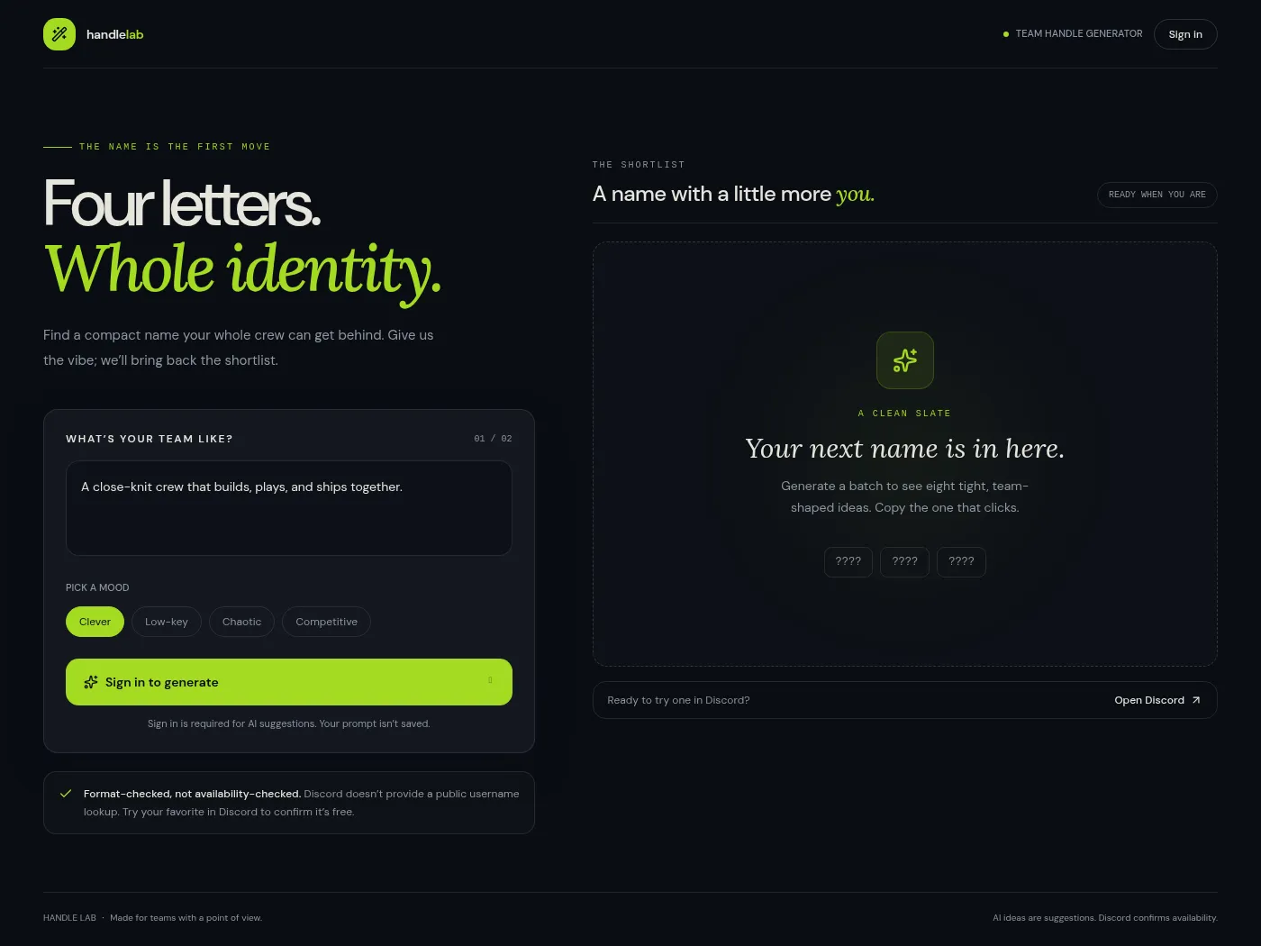 Discord Name Seeker