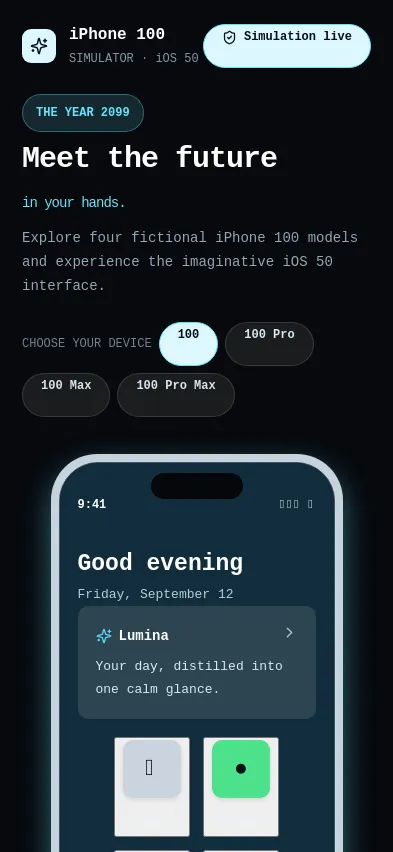 iPhone 100 Simulator
