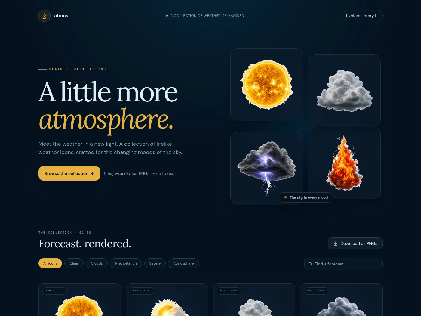 Hyper Realistic Weather Icons