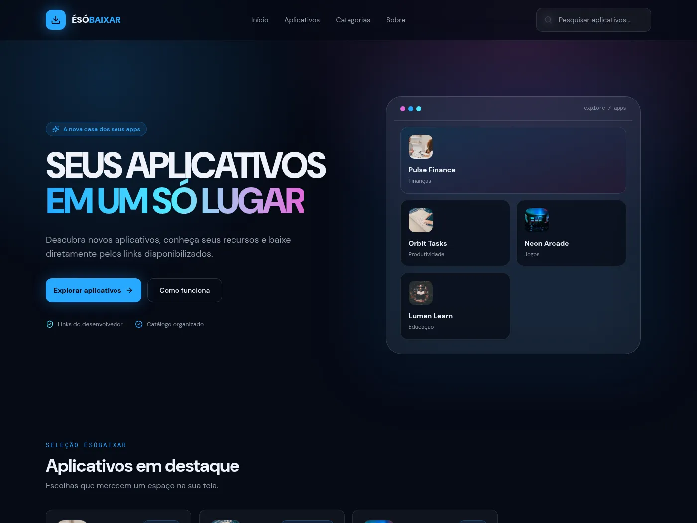 ÉSÓBAIXAR App Hub