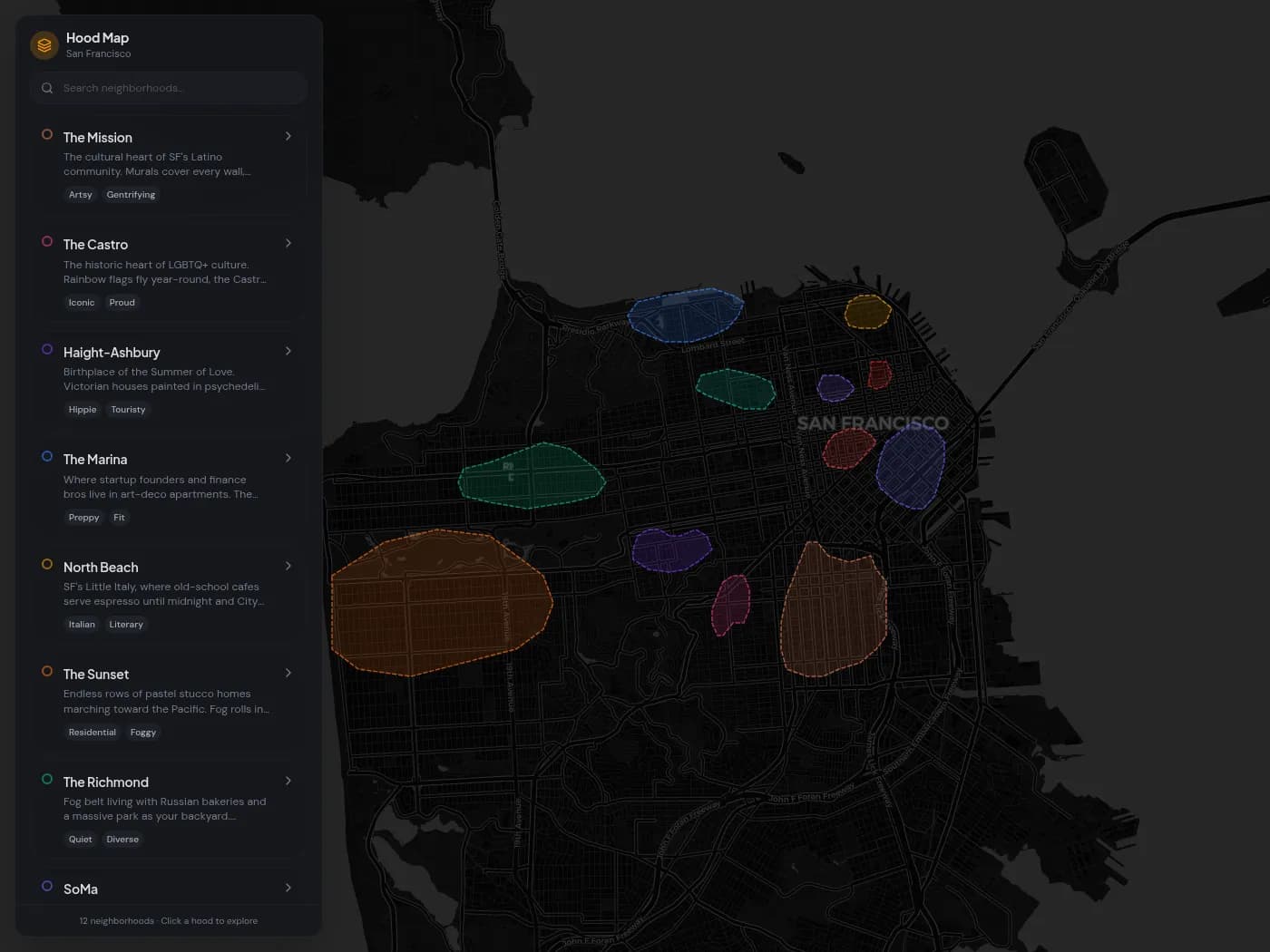 HoodMap Explorer