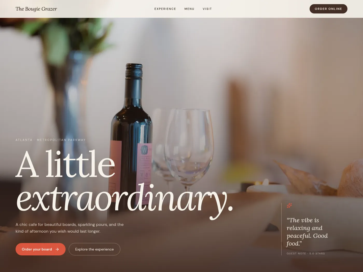 Bougie Grazer Cafe Site
