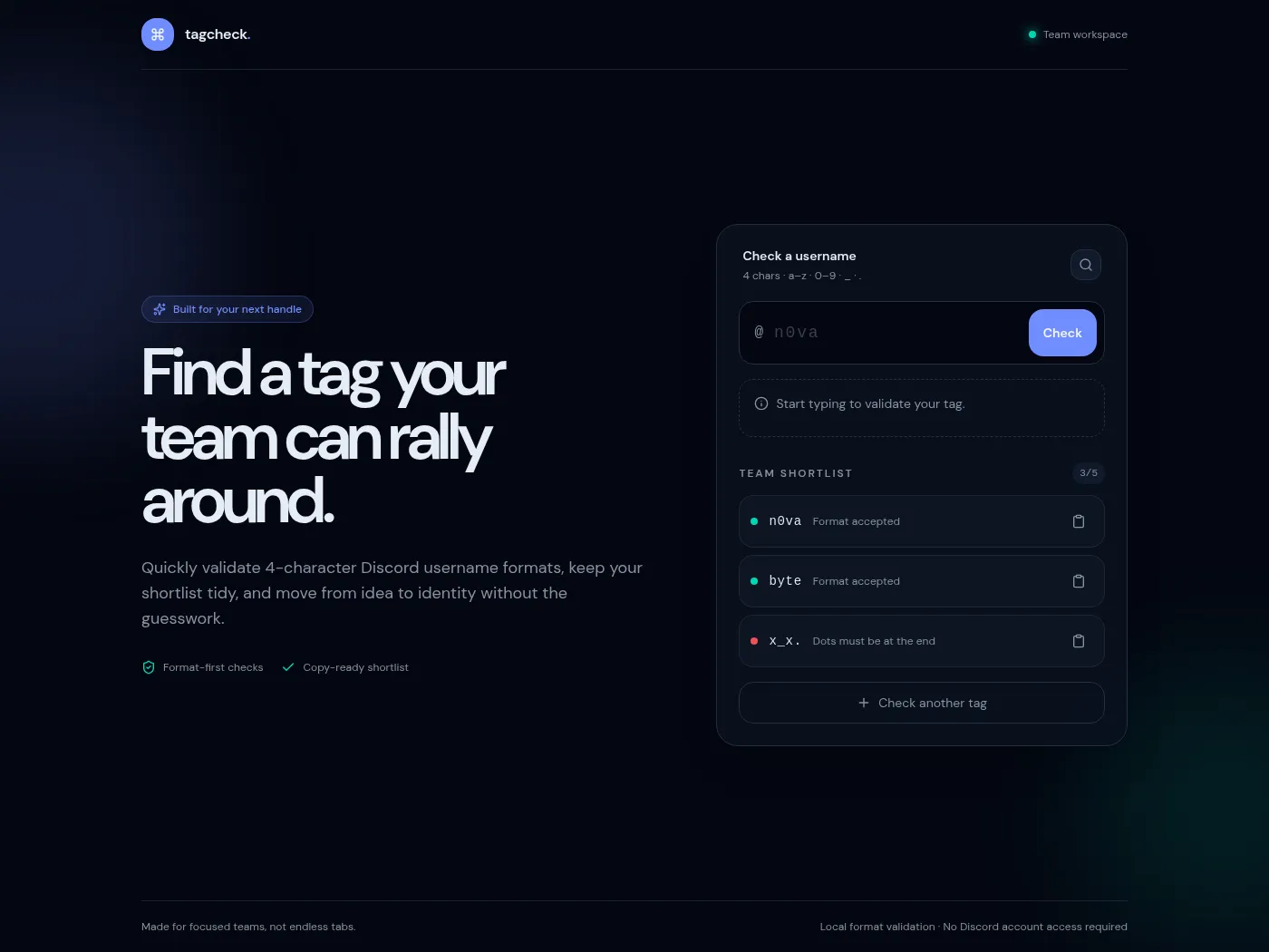 Discord Tag Checker
