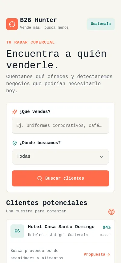 B2B Hunter App
