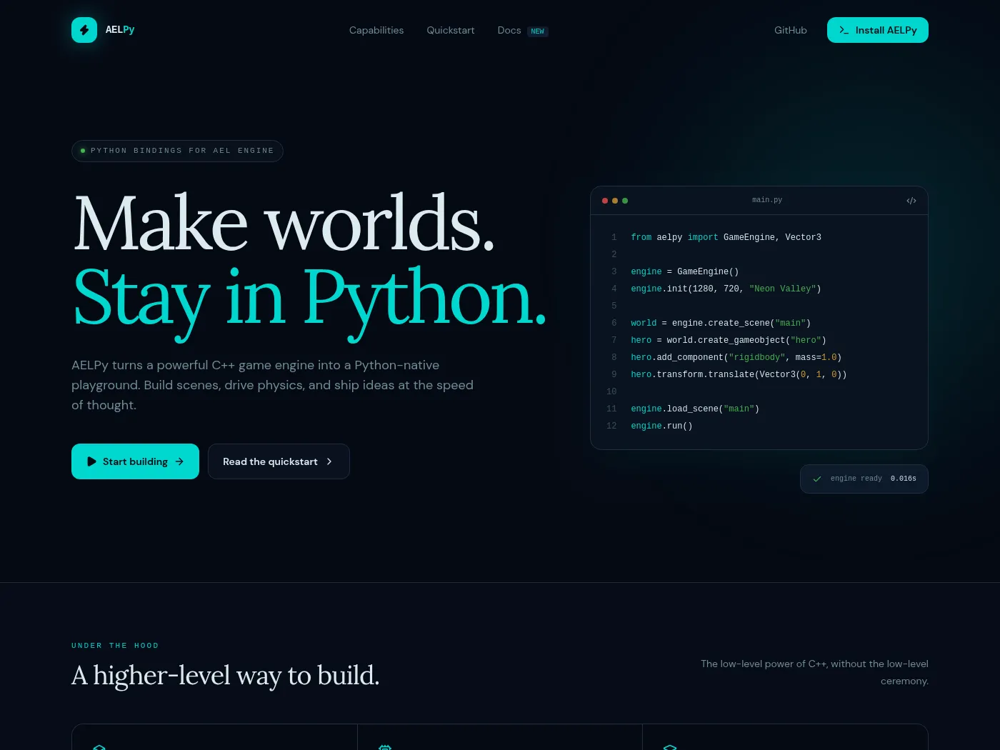 AELPy Game Engine+