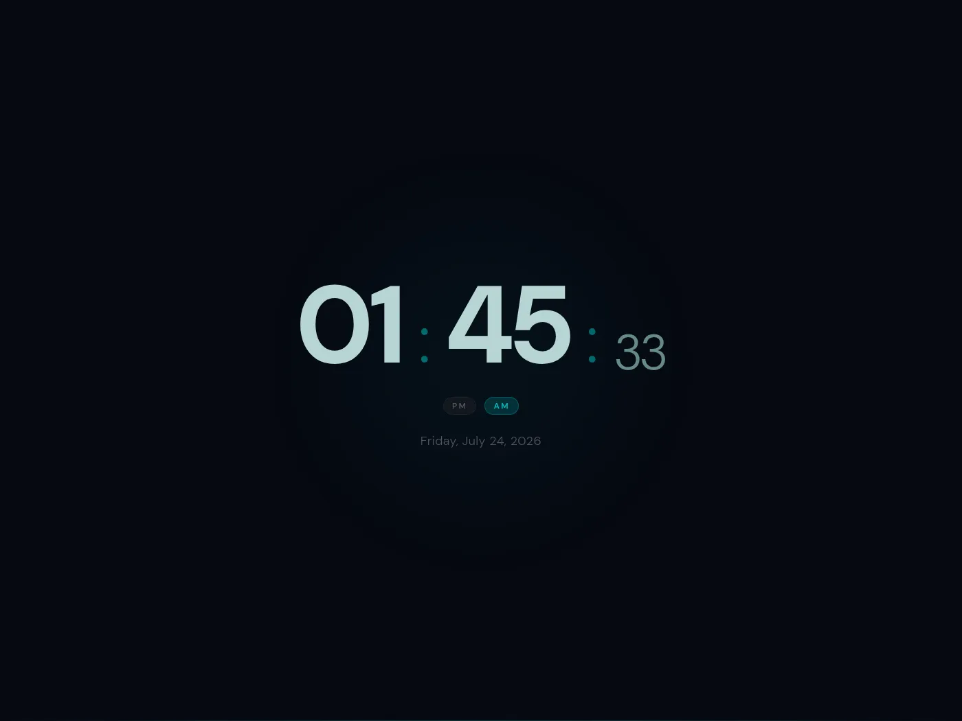 Modern Clock App