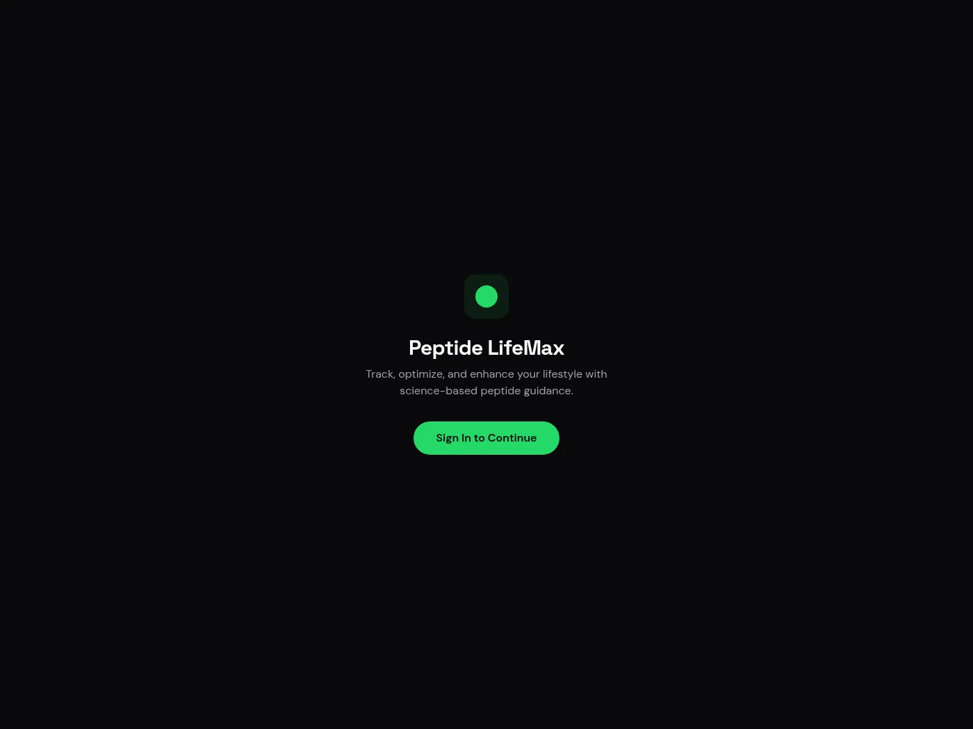Peptide LifeMax App