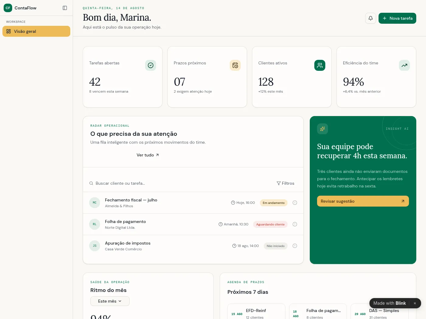 ContaFlow AI ERP