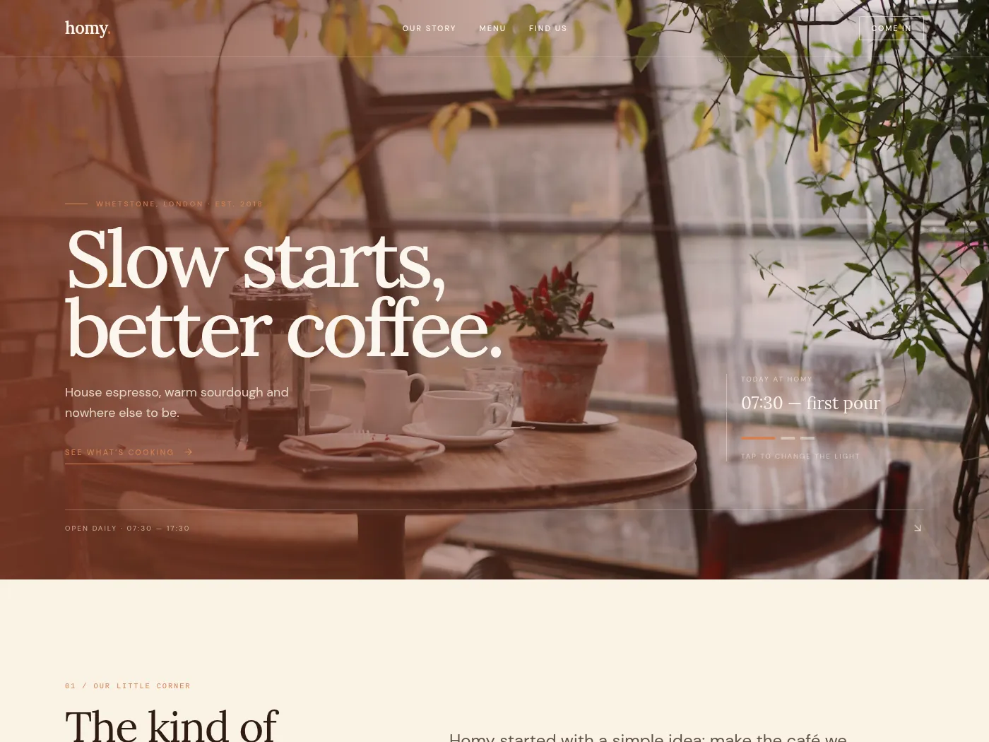 Whetstone Homy Café Site