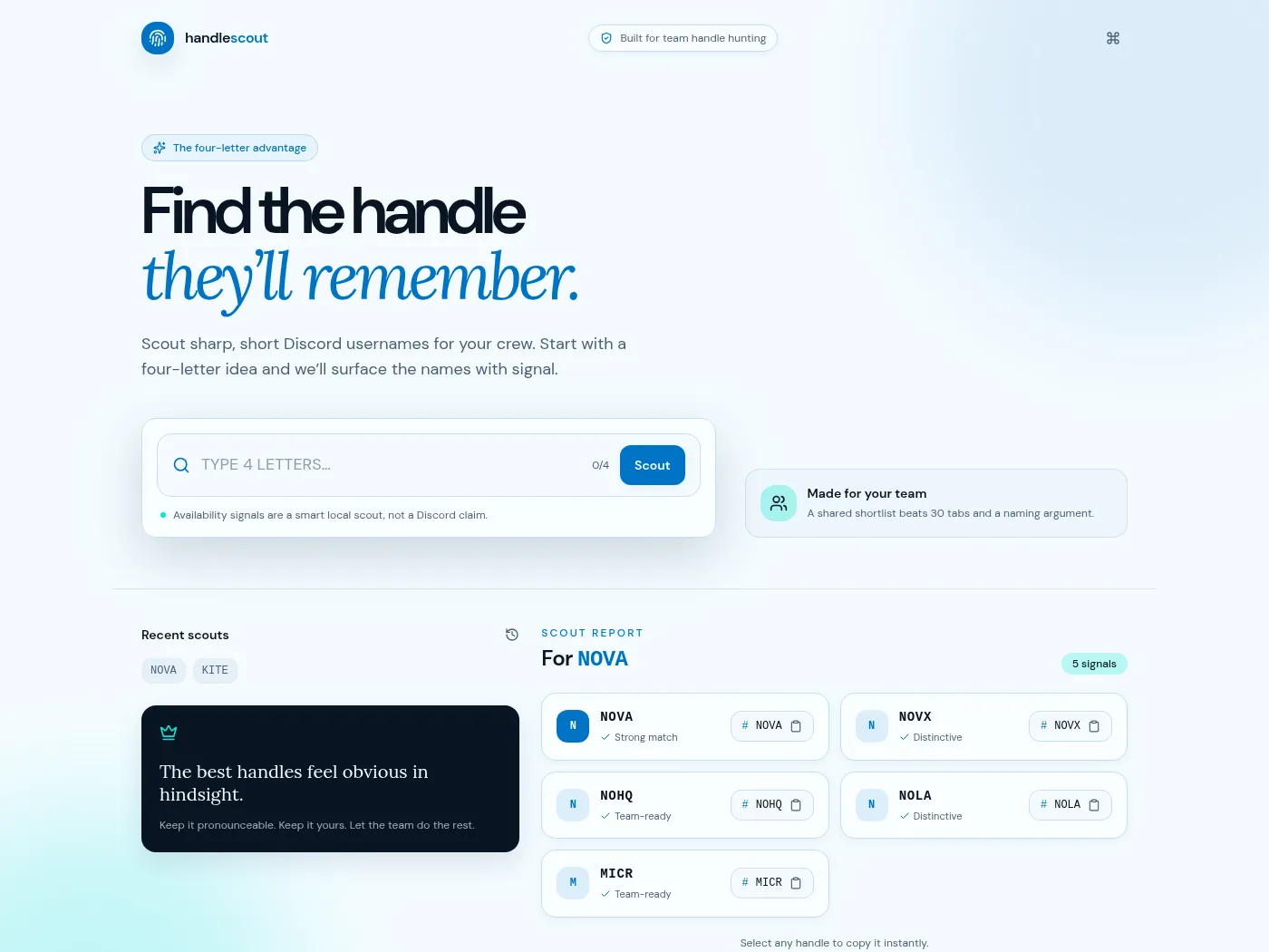 Discord Handle Finder