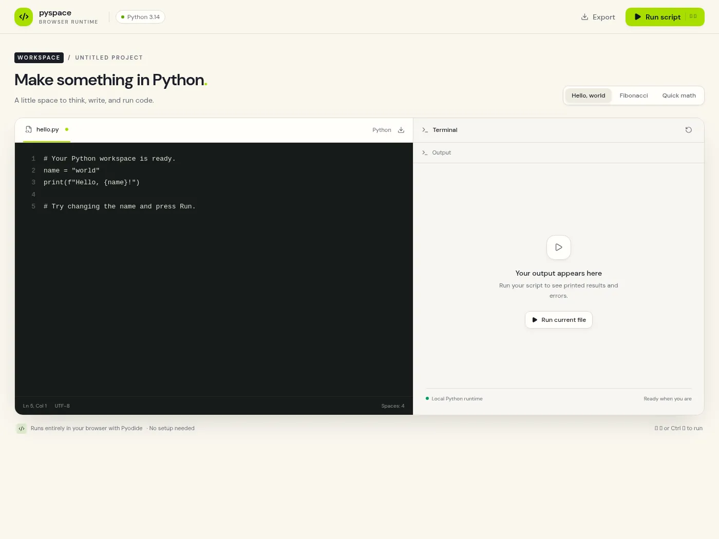 Python Script Runner