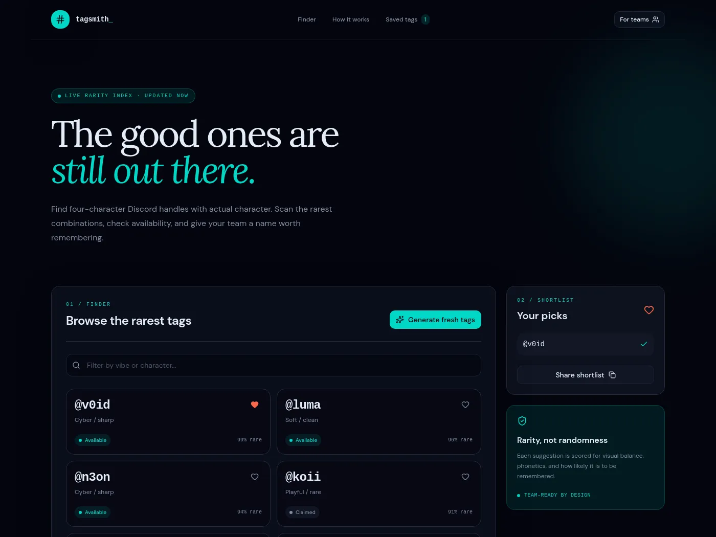 Rare Discord Tag Finder