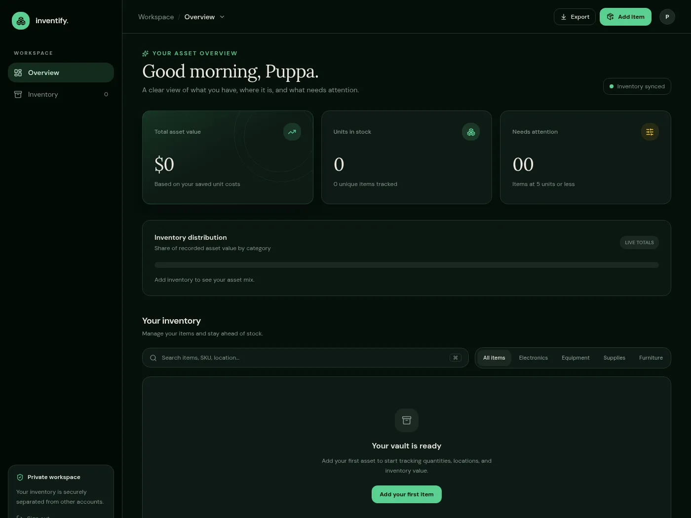 Inventify Vault