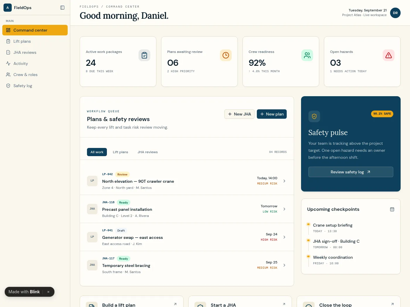 Dual Project Dashboard