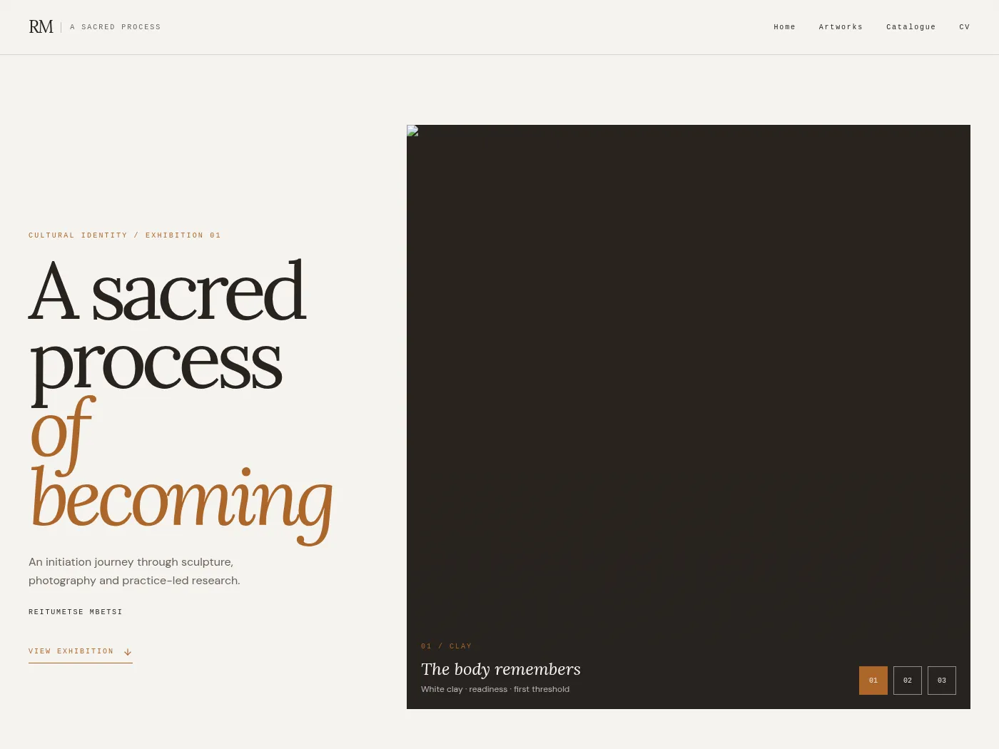 Sacred Process Gallery Site