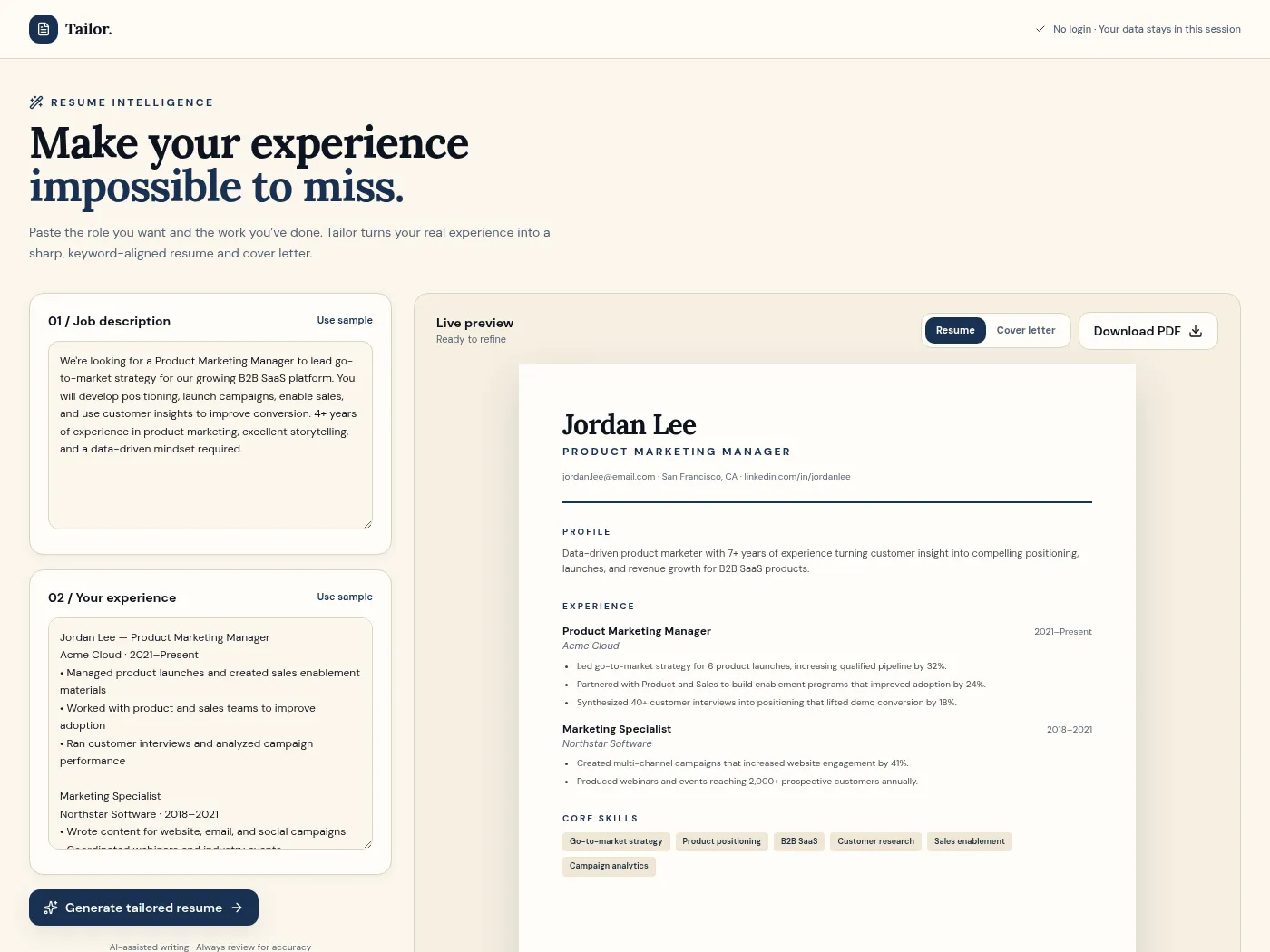 AI Resume Tailor