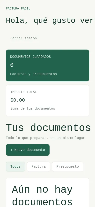 Factura Fácil App