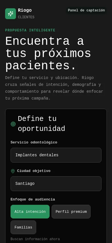 Riogo Clientes Finder