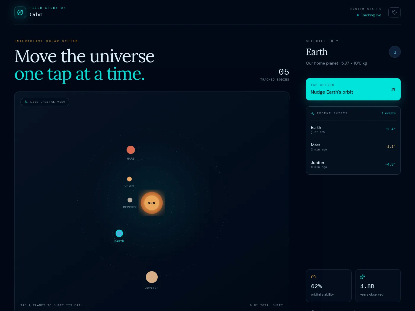 Planet Tap Tracker