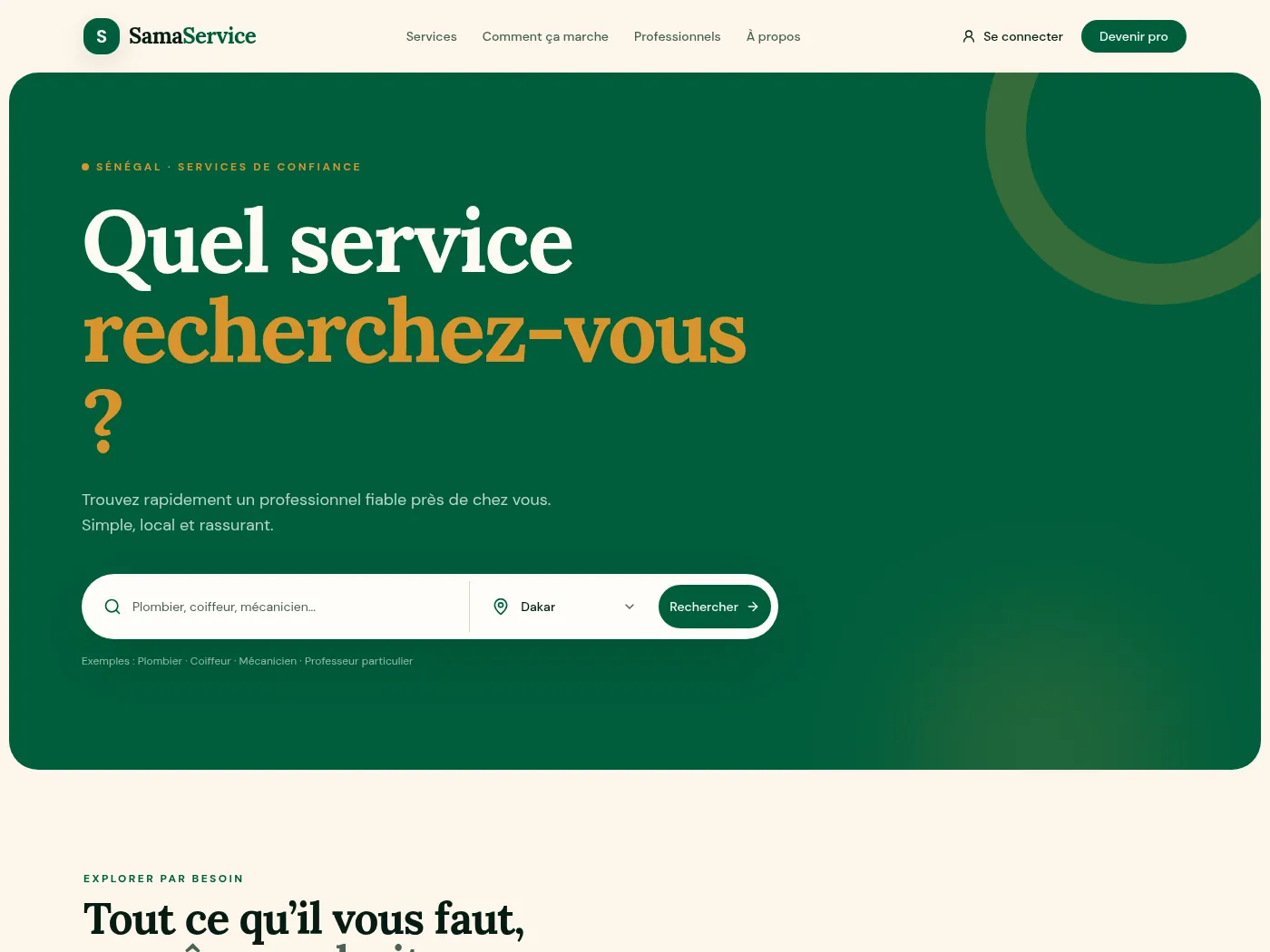 SamaService Marketplace