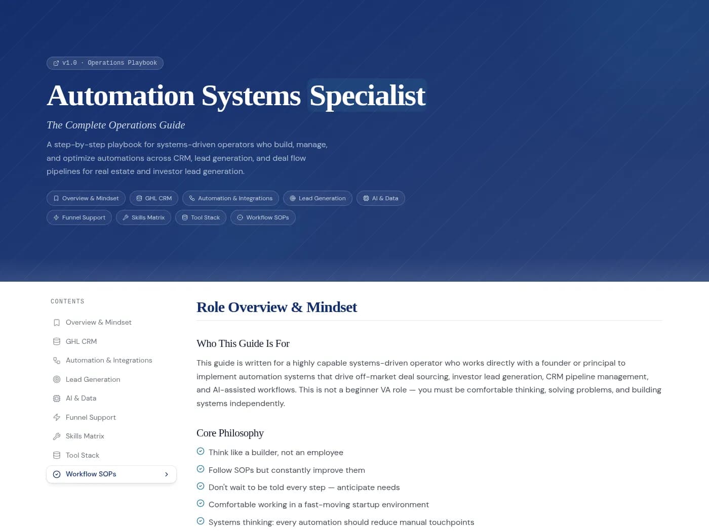 Automation Systems Specialist Guide