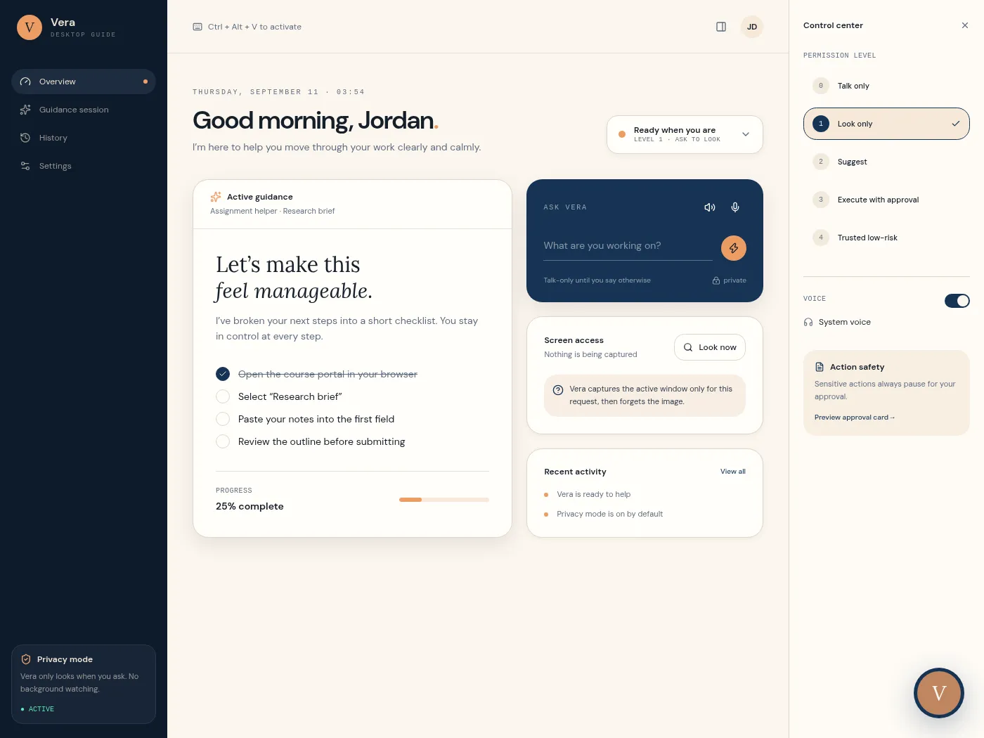 Vera Desktop AI Assistant