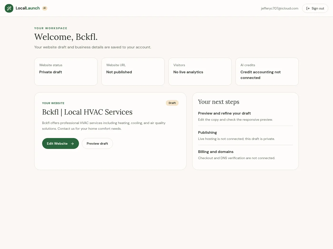 LocalLaunch AI Creator