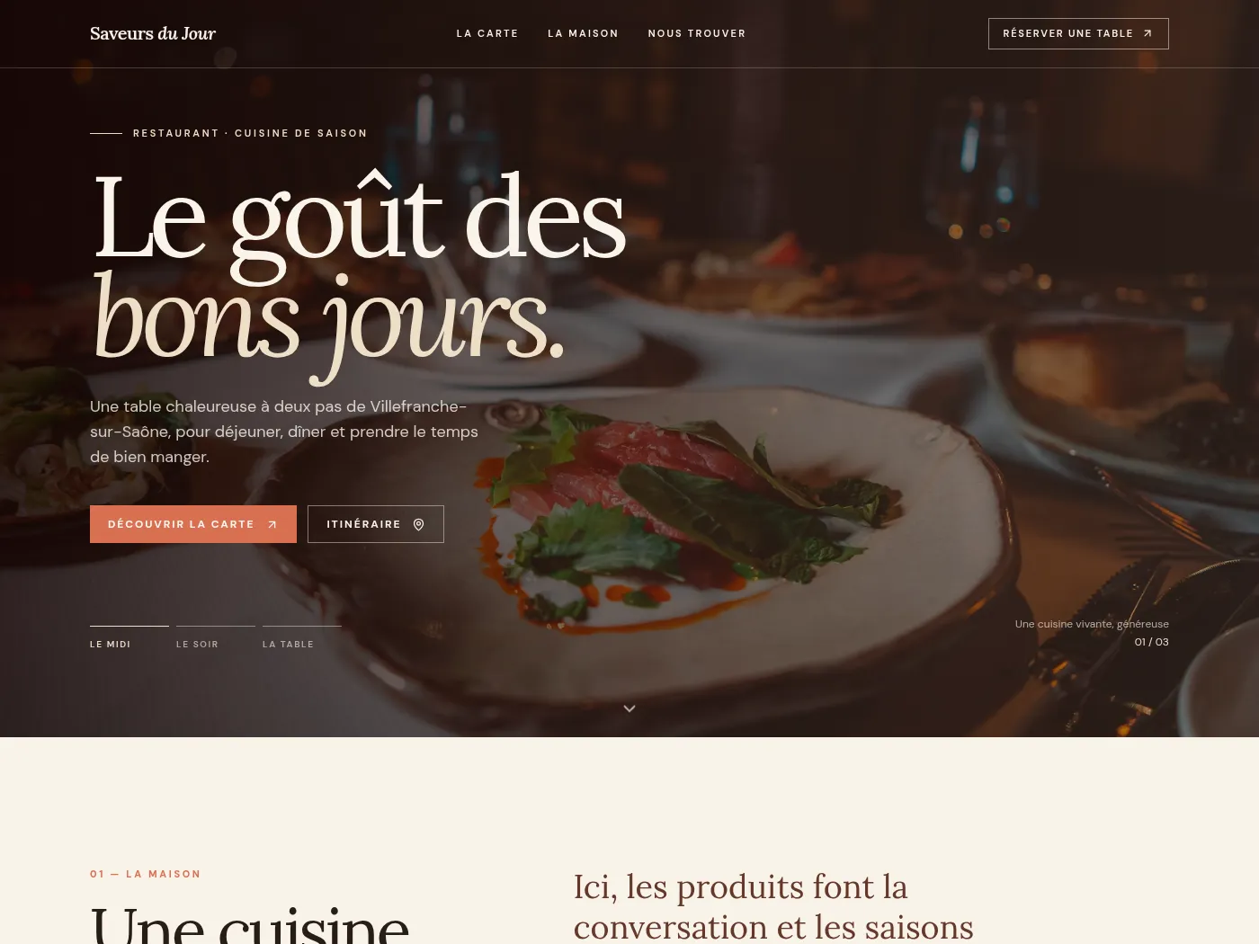 Saveurs du Jour Web