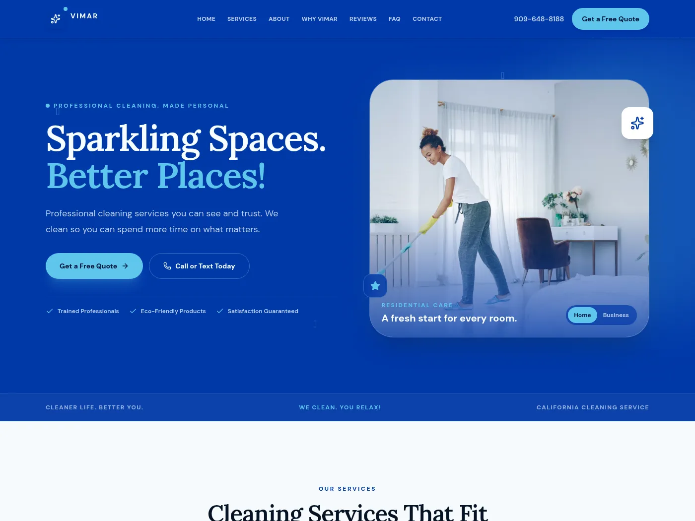 VIMAR Cleaning Website