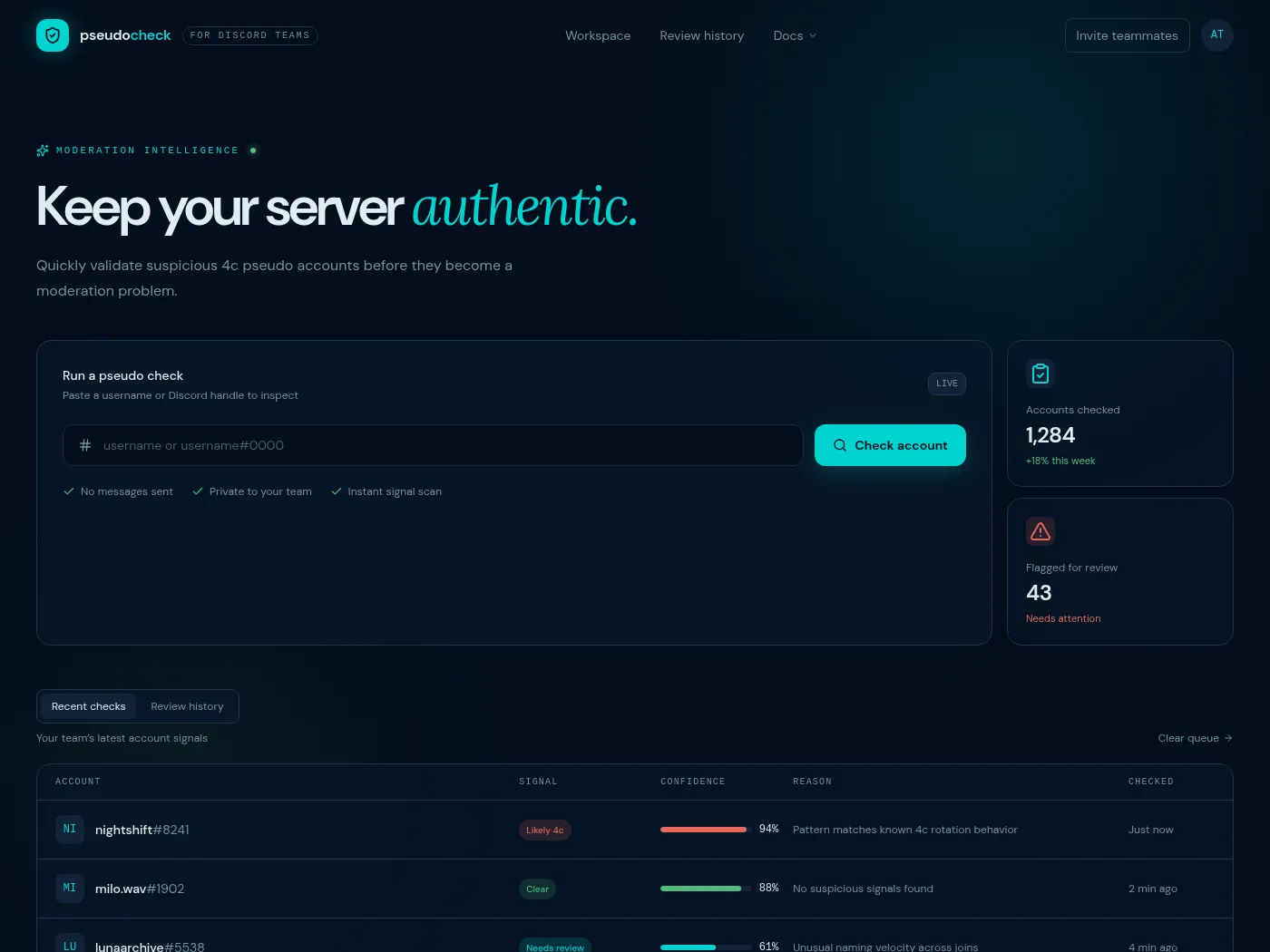 Discord Pseudo Checker