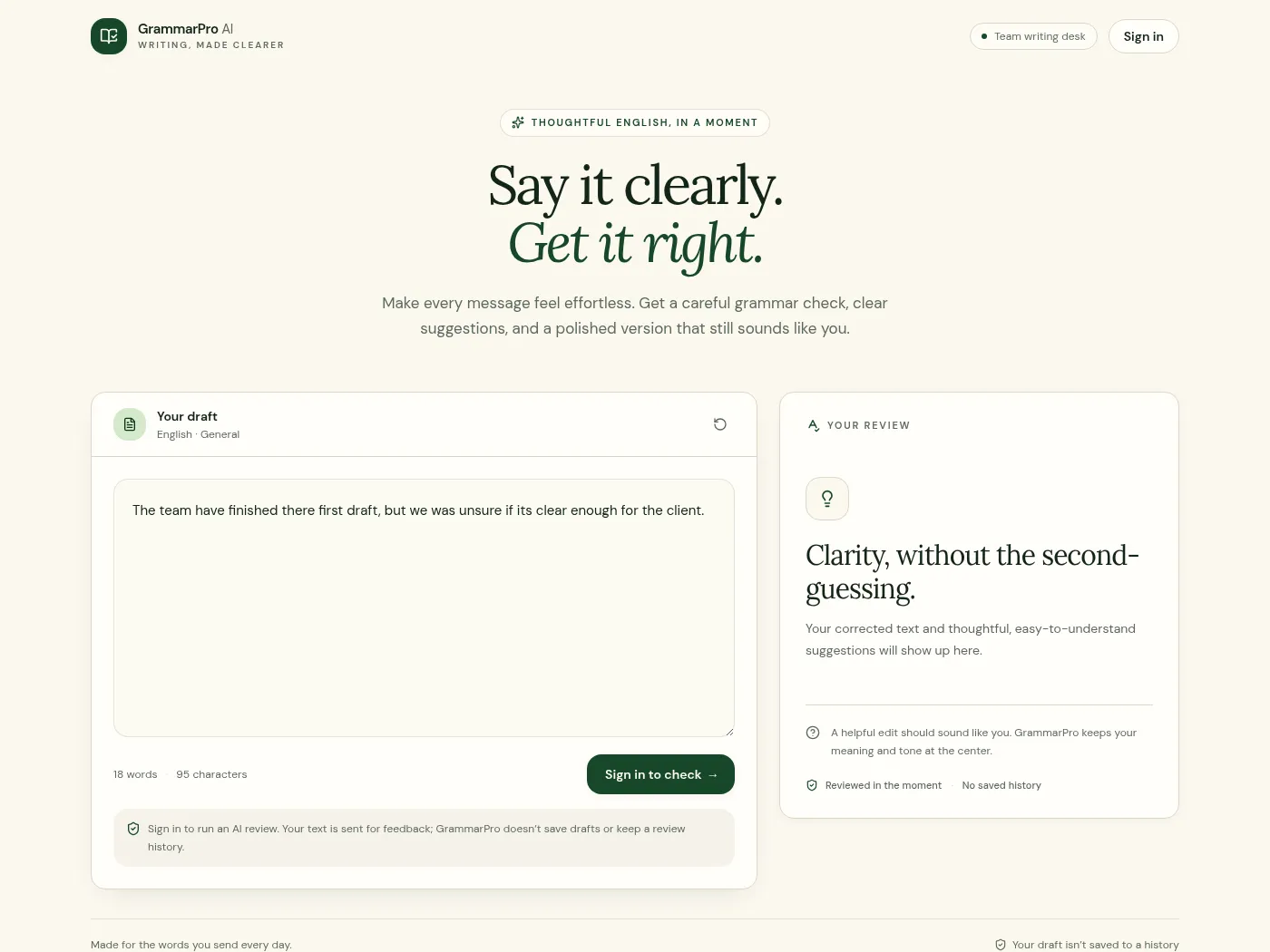 GrammarPro AI