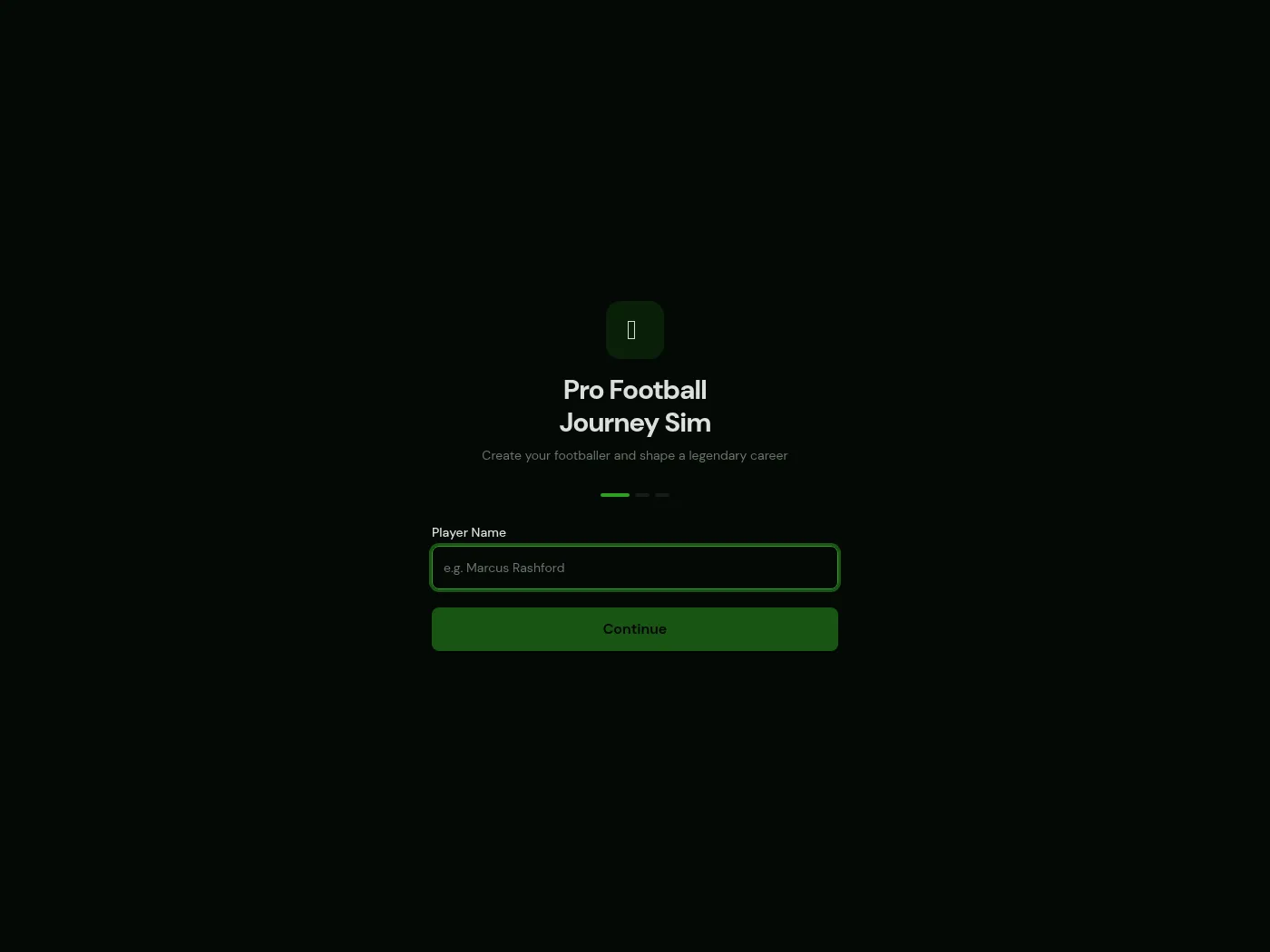 Pro Football Journey Sim