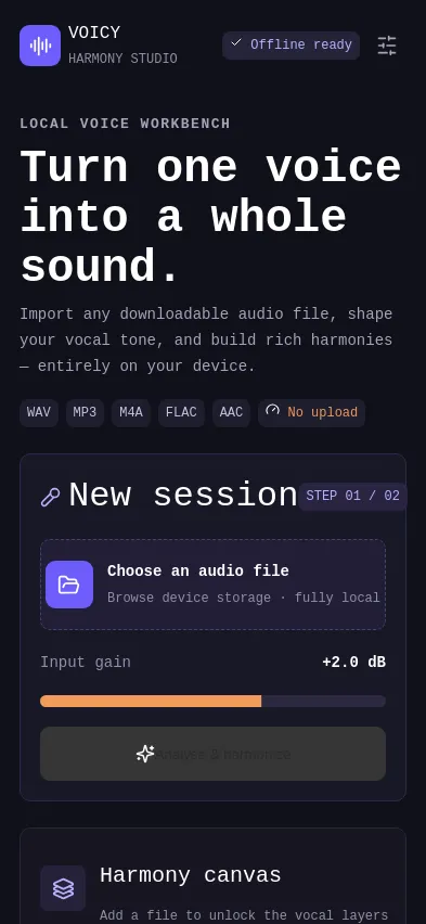 Voicy Harmony Studio