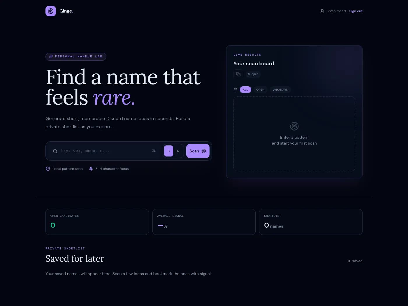 Discord Name Finder