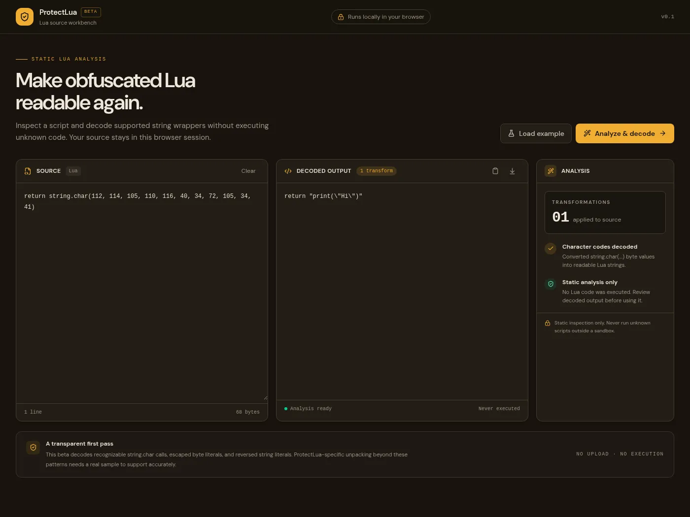 ProtectLua Deobfuscator