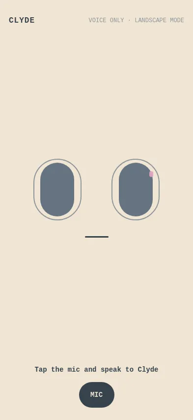 Clyde Voice Face App