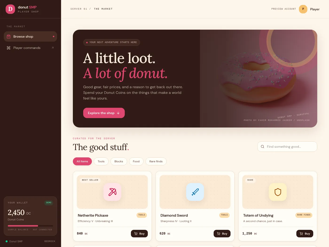 Donut SMP Shop
