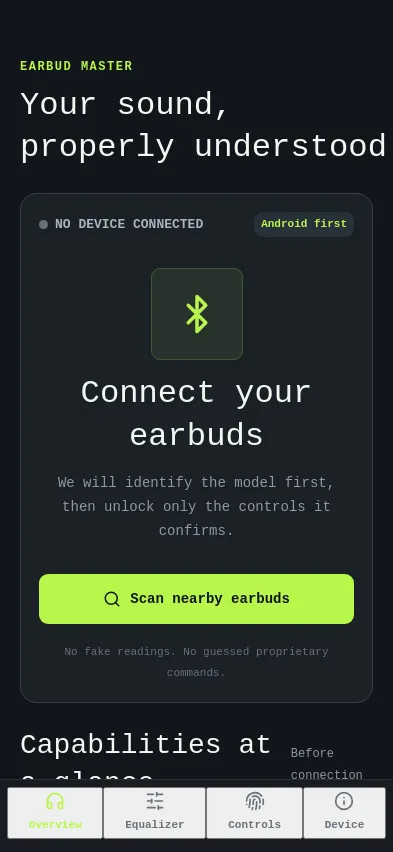 Earbud Master Companion