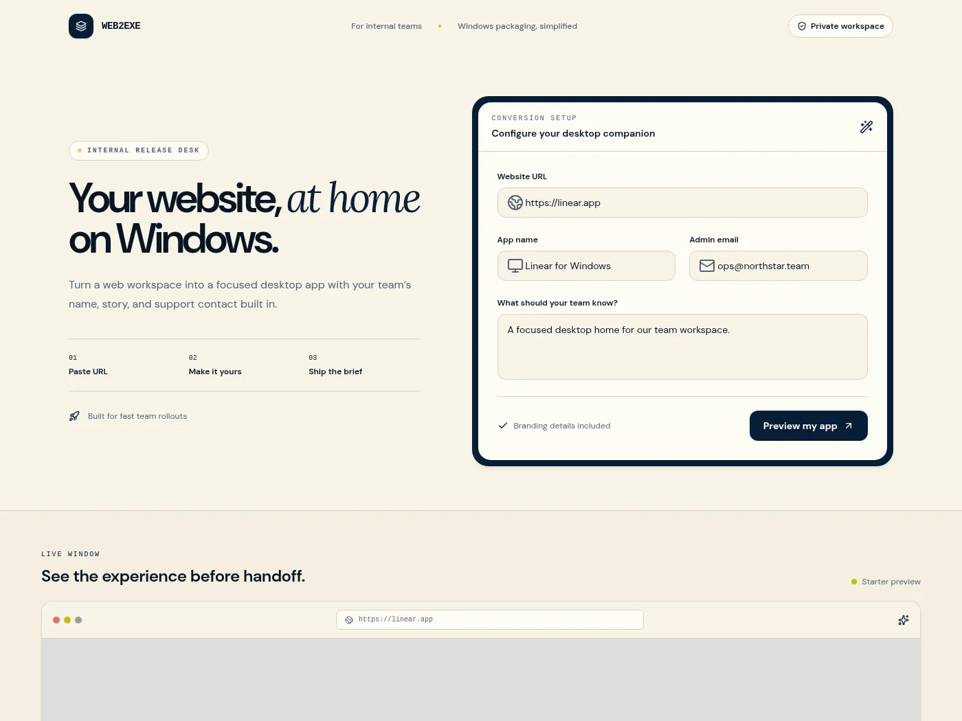 Web2Exe Converter
