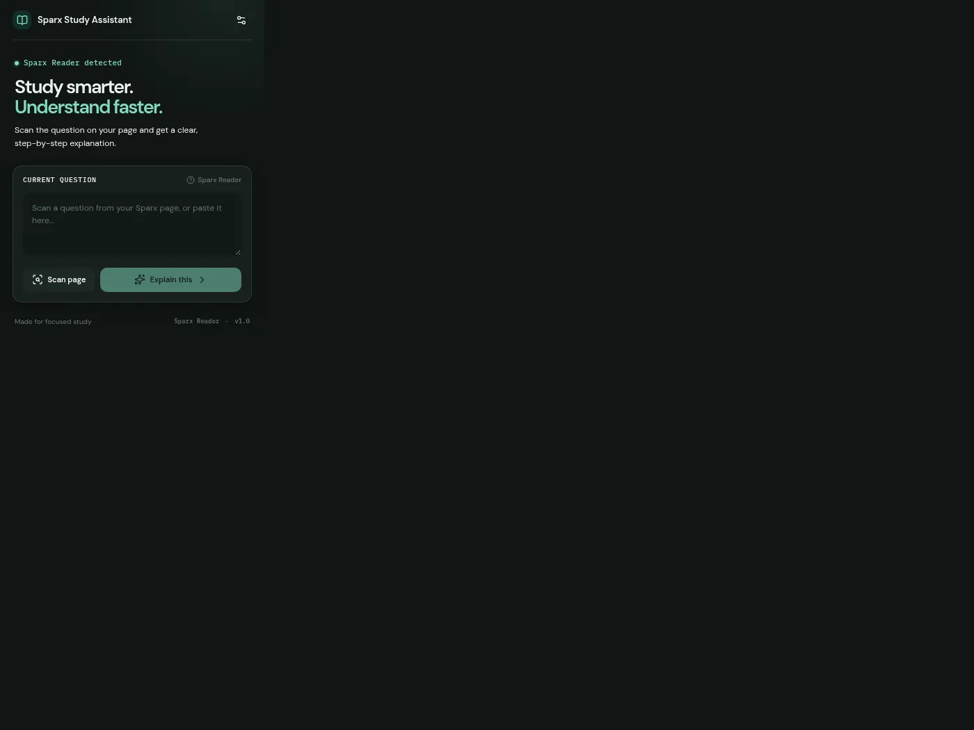 Sparx AI Study Assistant