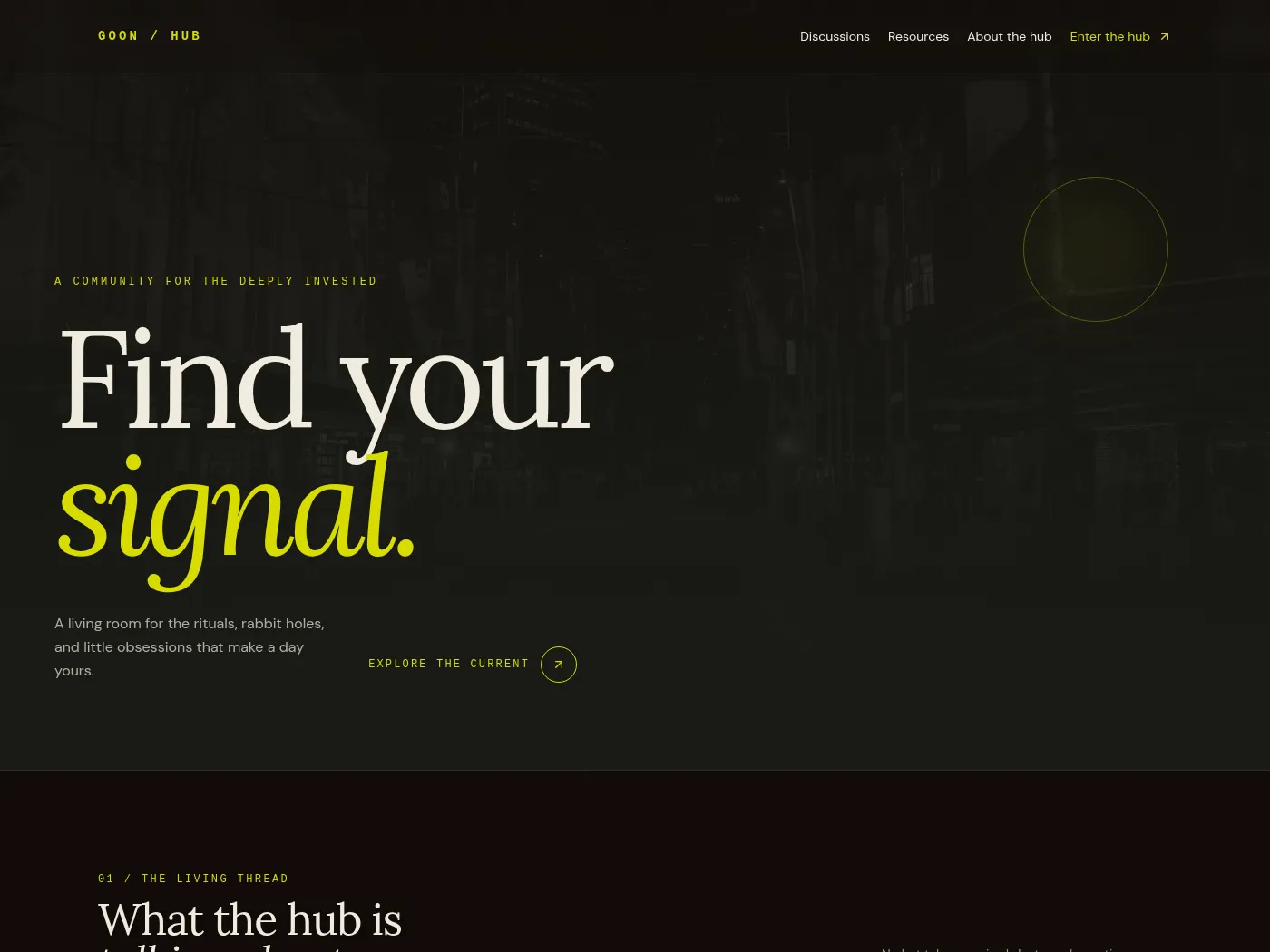Goon Community Hub