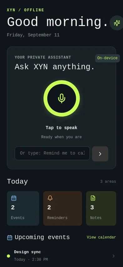 XYN Productivity Assistant