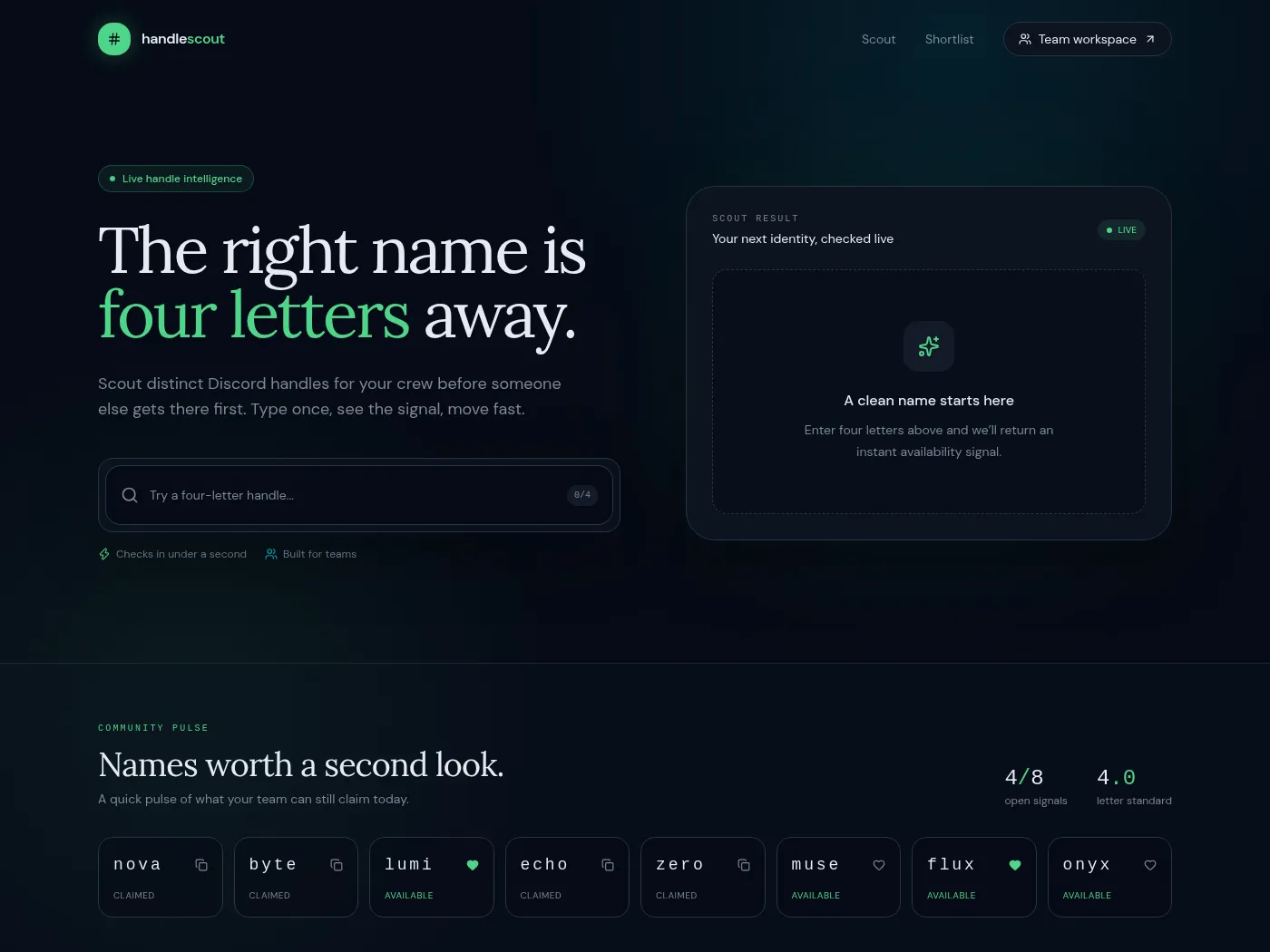 Discord Handle Scout