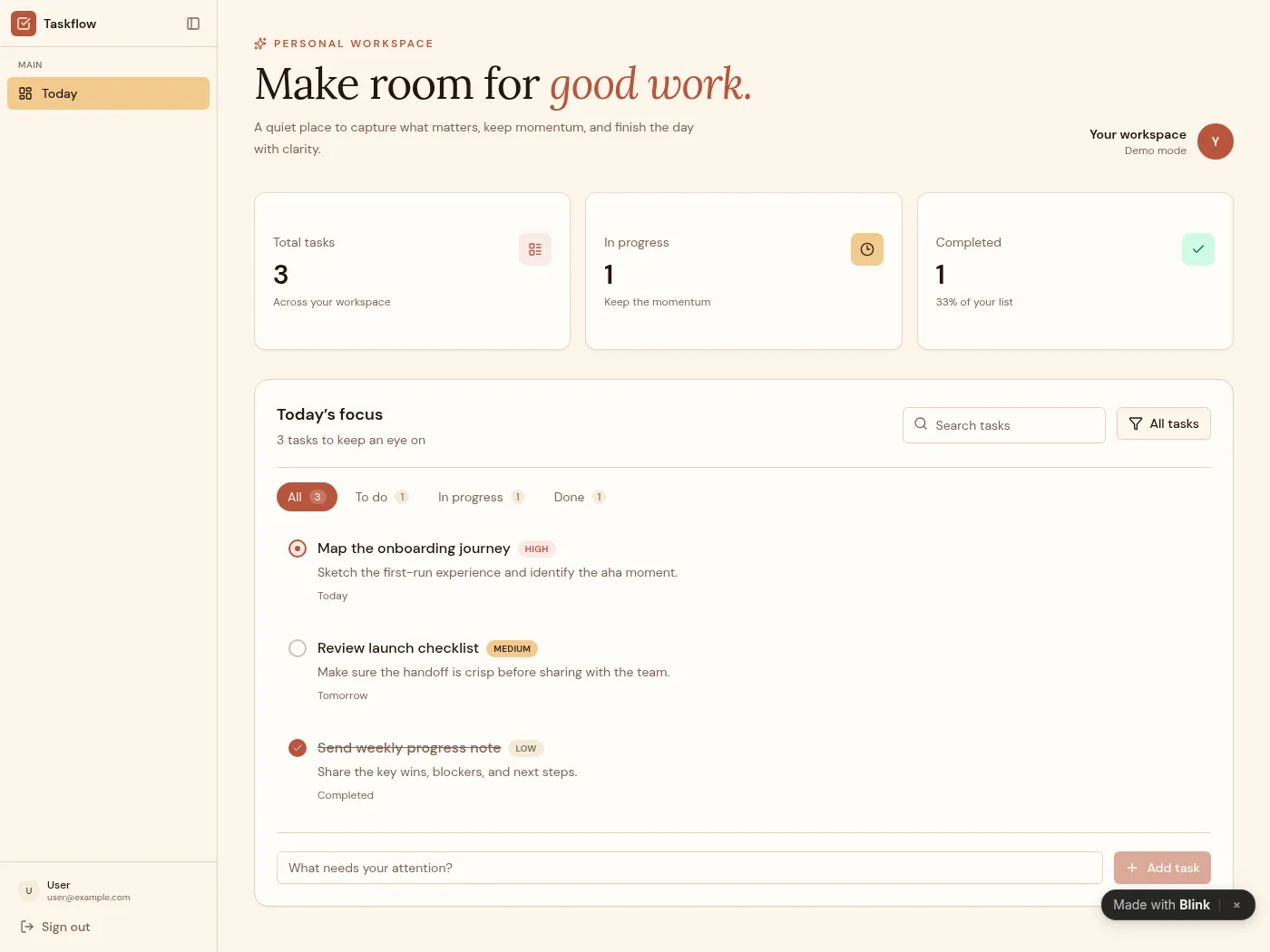 Tailwind Task Tracker
