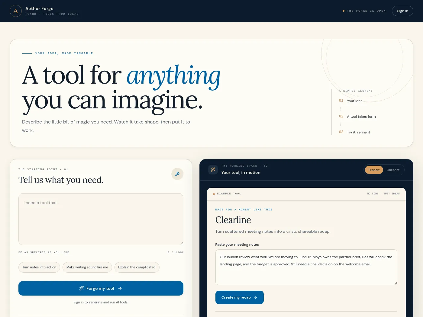 GreekAI Tool Forge