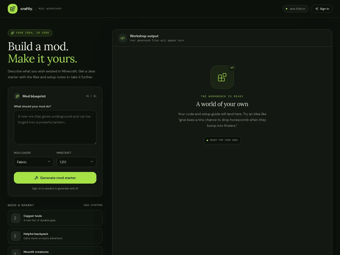 Minecraft Mod Creator