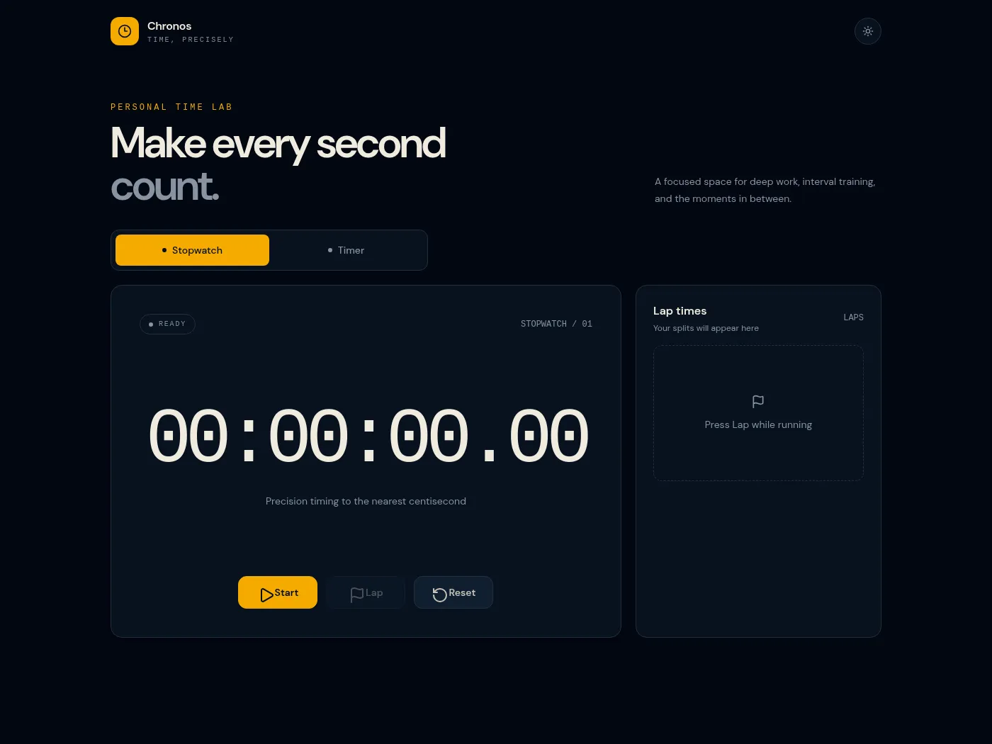 Chronos Timer & Stopwatch