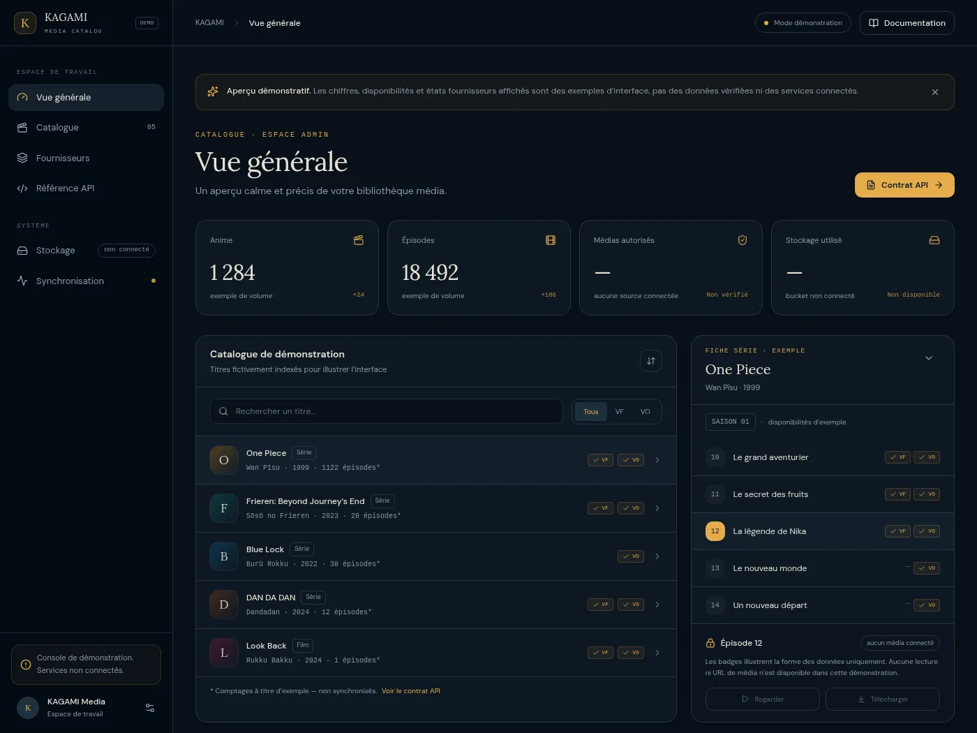 Kagami Media Catalog API