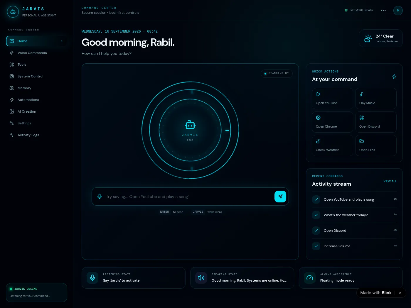 JARVIS Personal AI Assistant
